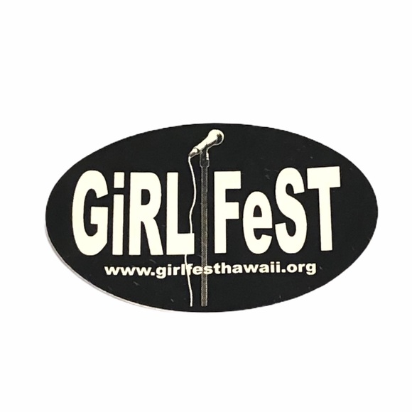 Vintage | Office | Vintage Girl Fest Sticker | Poshmark